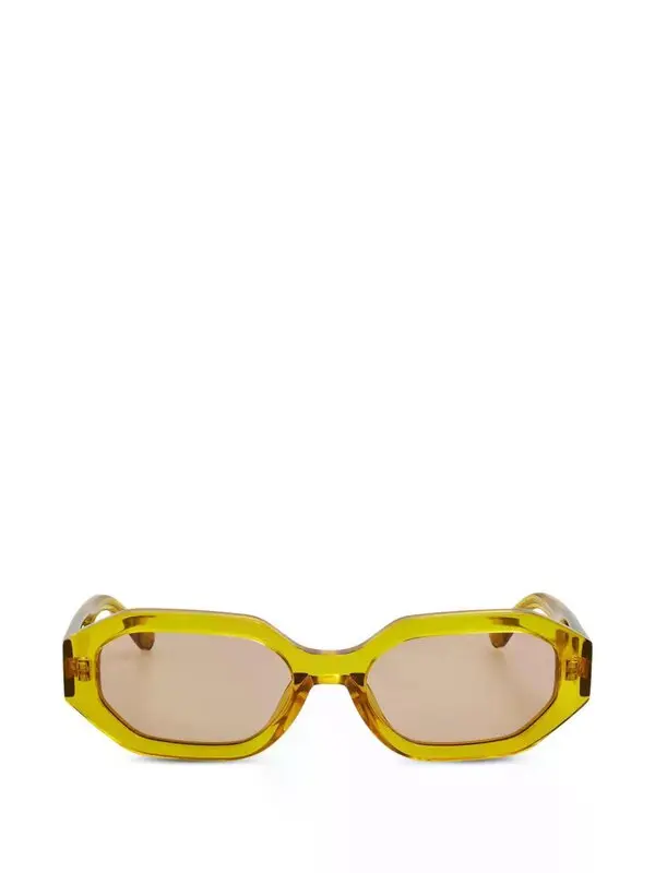 Attico Irene Geometric Sunglasses - Yellow