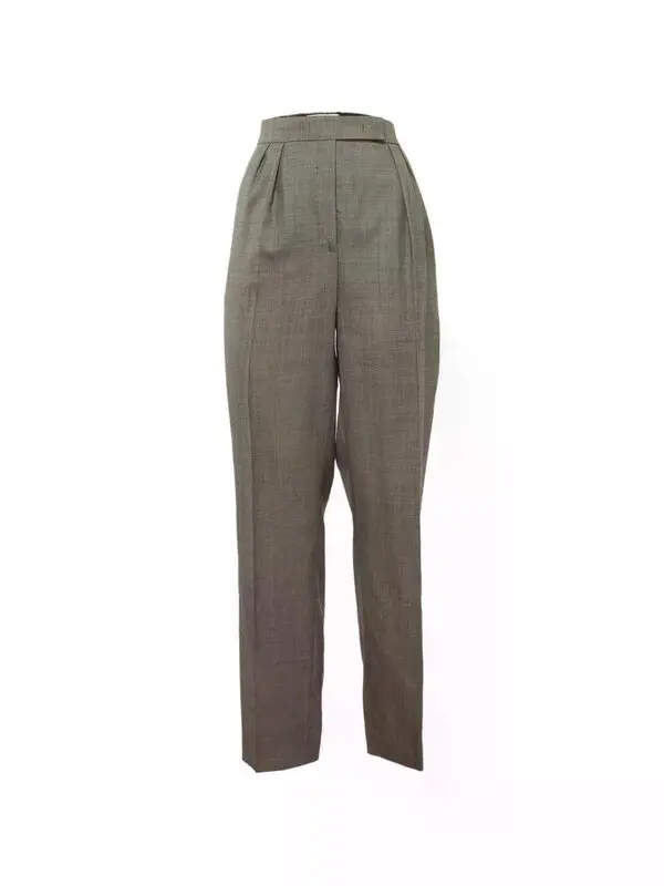 Max Mara Wool Blend Pleated Wide-leg Trousers