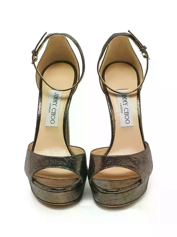 JIMMY CHOO Ankle Strap Platform Sandals
