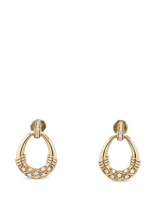 Cartier 1990s Diamond Drop Earrings