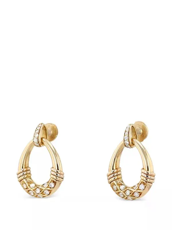 Cartier 1990s Diamond Drop Earrings