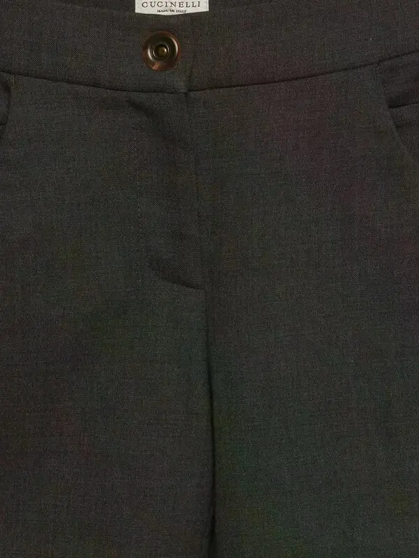 Brunello Cucinelli Wool-blend Straight-fit Trousers