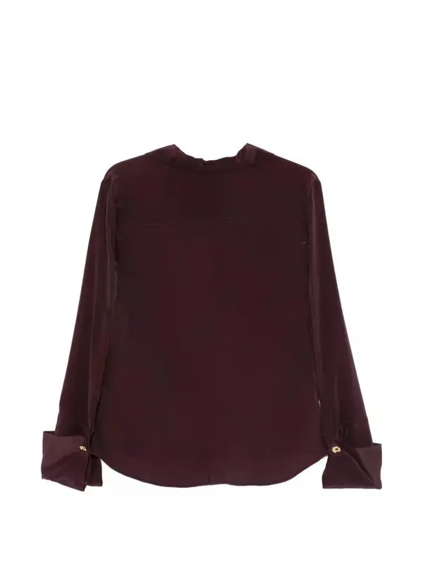 Liviana Conti V-neck Wide-cuff Blouse