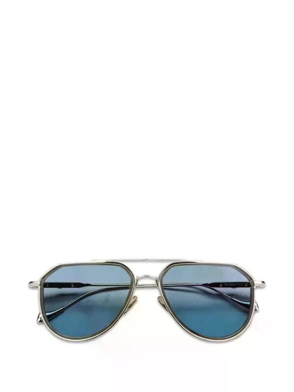 THE GREAT FROG Engraved Pilot-frame Sunglasses - Silver