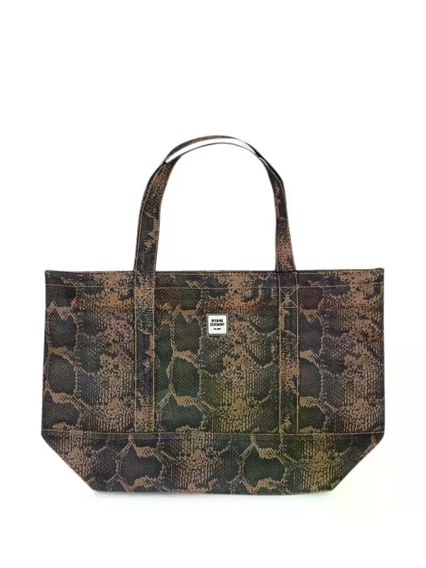 Opening Ceremony Animal-print Mesh Tote Bag - Brown