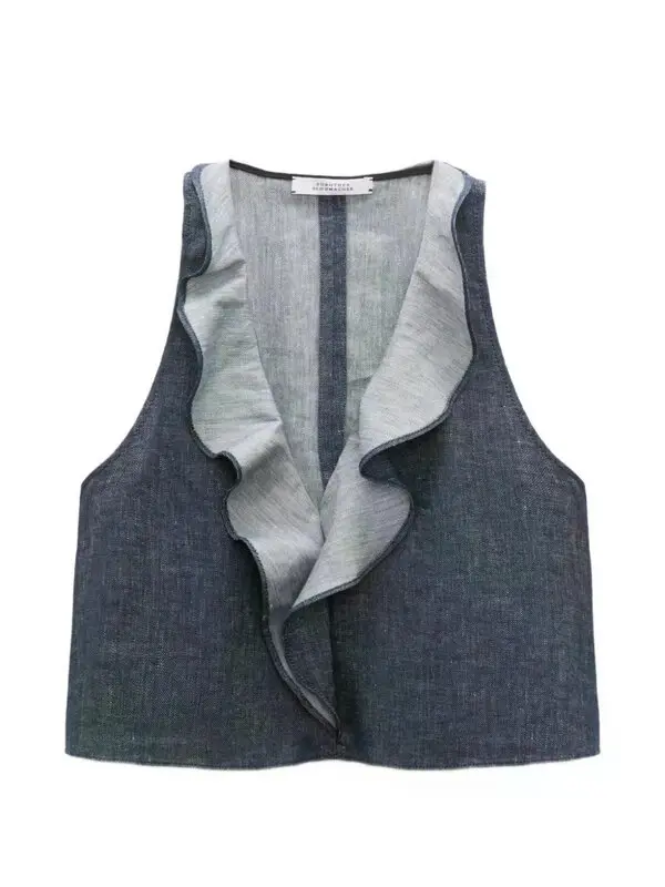 Dorothee Schumacher Ruffled Denim Top