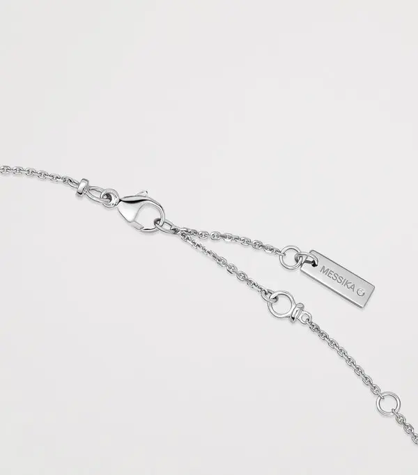 Messika 18k White Gold Diamond Solitaire Necklace