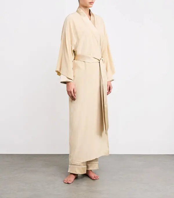 Olivia Von Halle Silk Queenie Long Robe