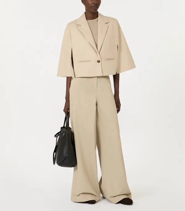 Max Mara Cotton Gabardine Water-repellent Cape