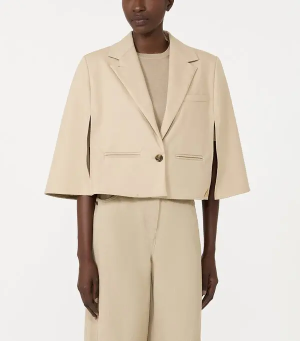 Max Mara Cotton Gabardine Water-repellent Cape
