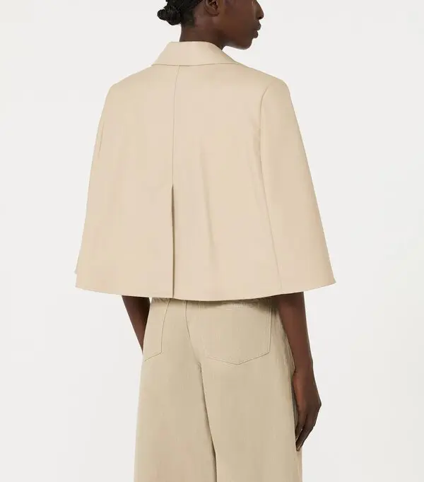 Max Mara Cotton Gabardine Water-repellent Cape