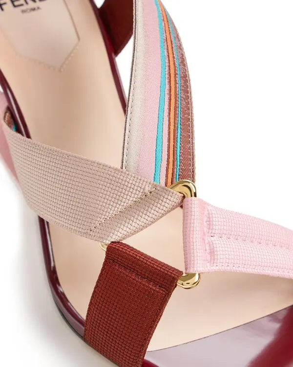 Fendi Iconic Colibri Slingback Sandals