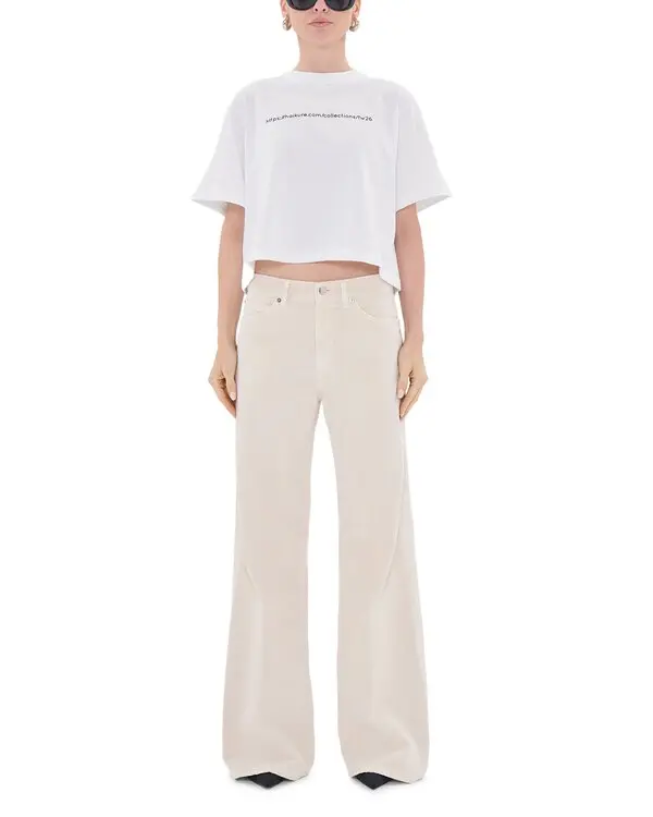 HAIKURE Clara Velvet Pier Wide Leg Jeans