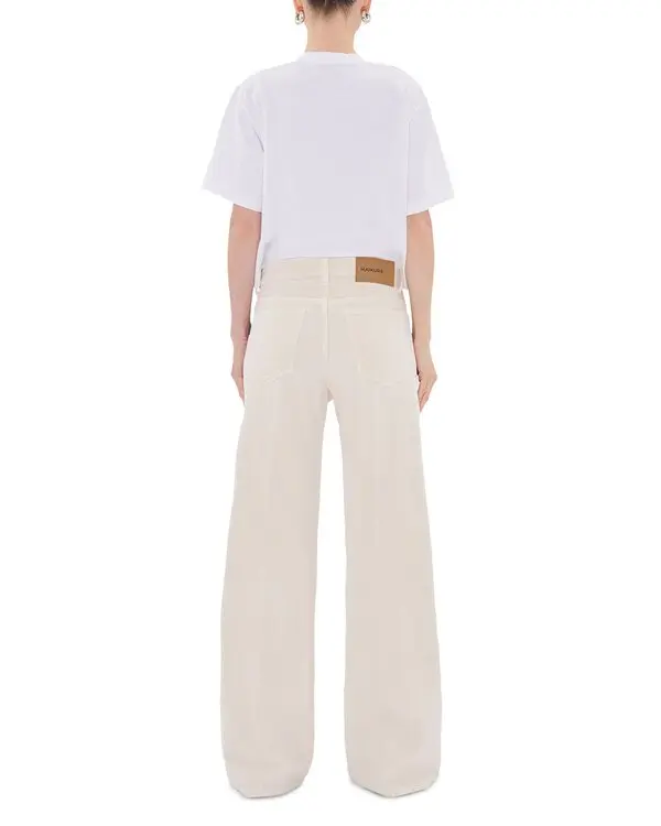 HAIKURE Clara Velvet Pier Wide Leg Jeans