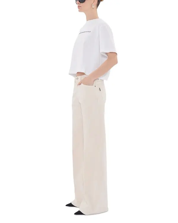 HAIKURE Clara Velvet Pier Wide Leg Jeans