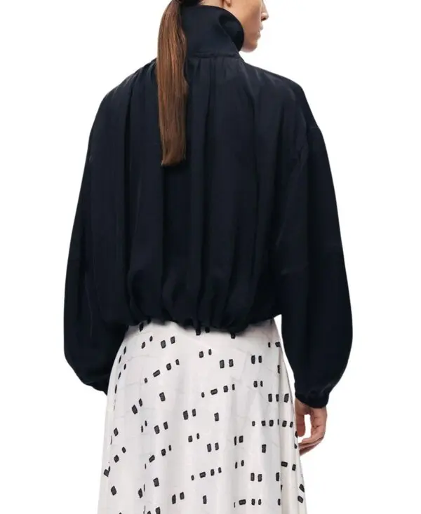 NOCTURNE High-neck Gathered Jacket