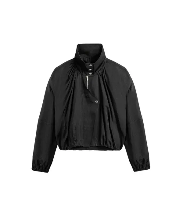 NOCTURNE High-neck Gathered Jacket