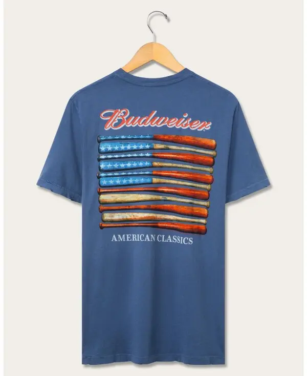 Junk Food Clothing Budweiser Baseball Bats Graphic T-shirt