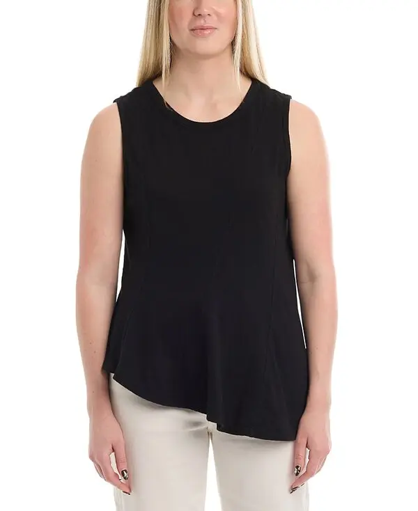 WILT CLOTHING Asymmetric Seam Shell Top - Black