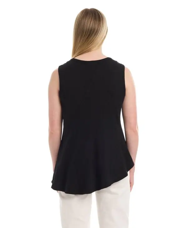 WILT CLOTHING Asymmetric Seam Shell Top - Black