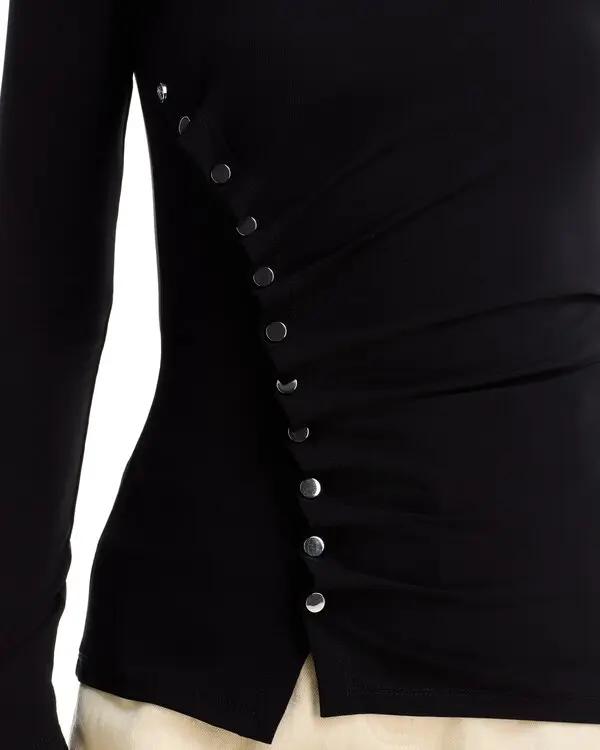 Rabanne Long Sleeve Crewneck Top