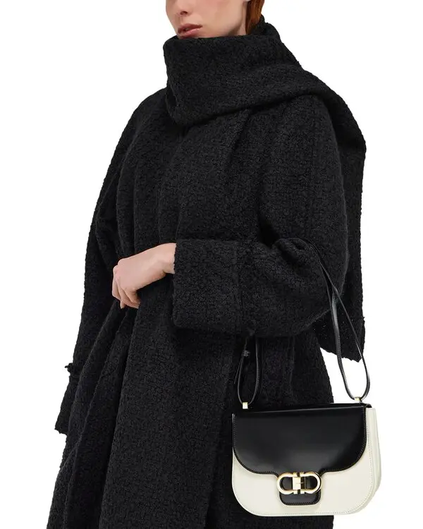 FERRAGAMO Double Gancio Leather Convertible Crossbody