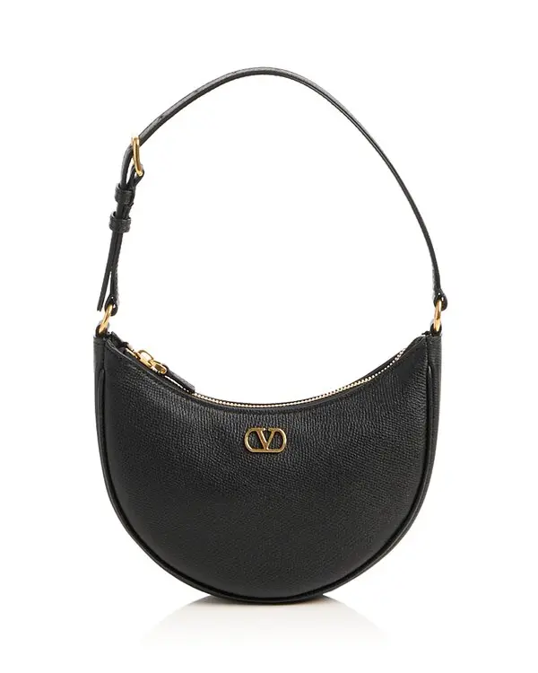 Valentino Garavani Vlogo Mini Hobo Bag - Black