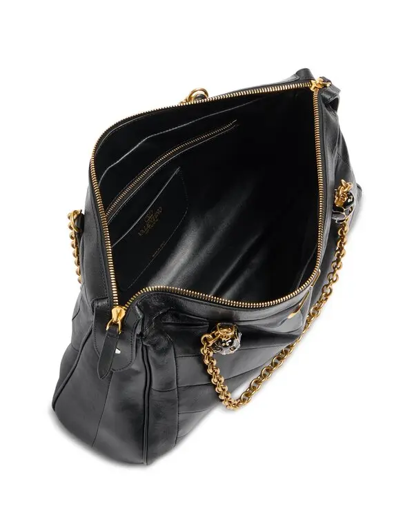 Valentino Garavani Panthea Vlogo Medium Leather Shoulder Bag