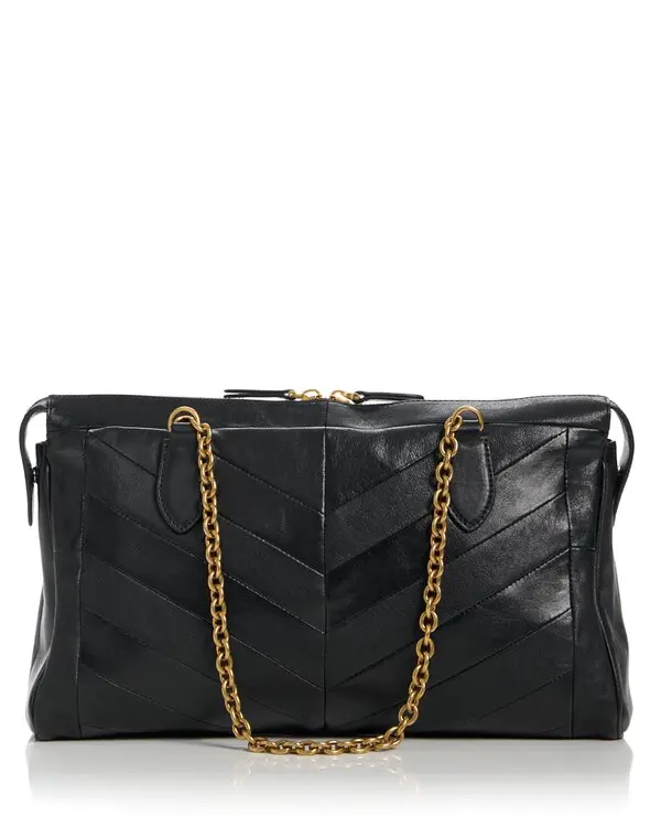 Valentino Garavani Panthea Vlogo Medium Leather Shoulder Bag