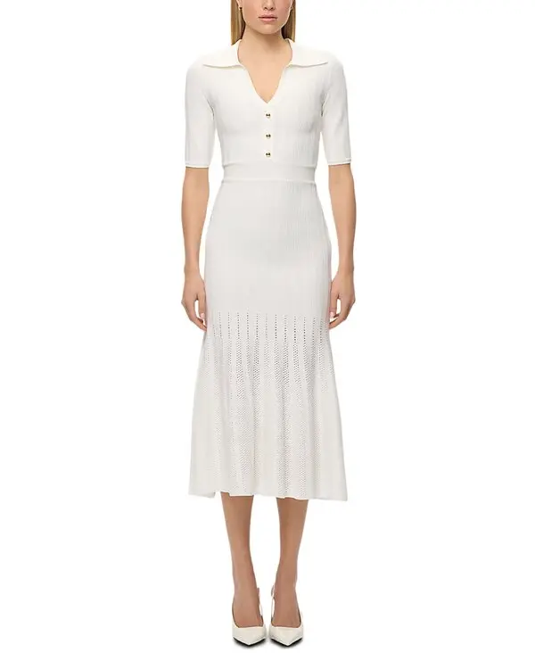 Herve Leger The Adele Midi Dress - Alabaster