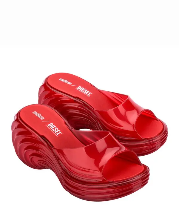 Melissa Diesel Platform Sandals - Red