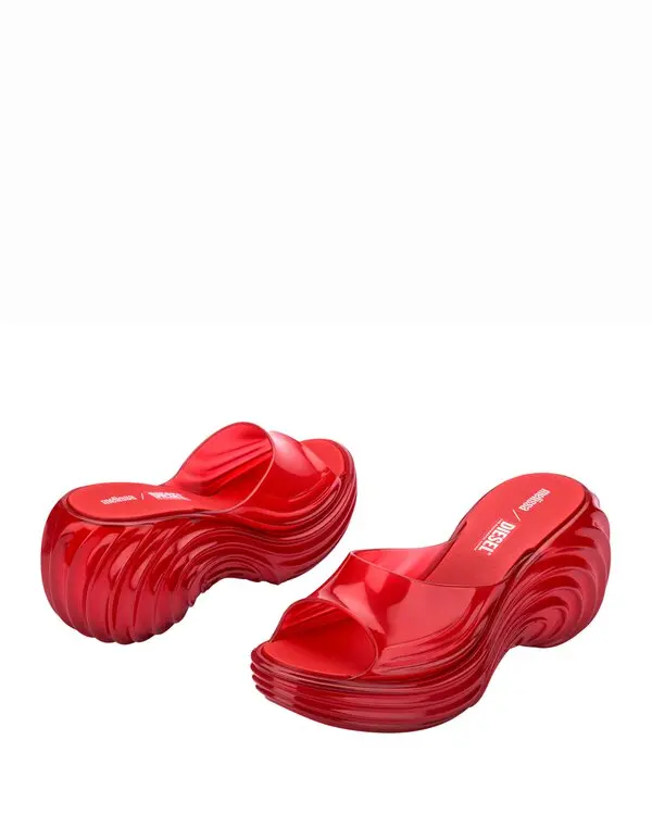 Melissa Diesel Platform Sandals - Red