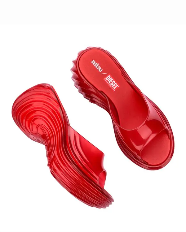 Melissa Diesel Platform Sandals - Red