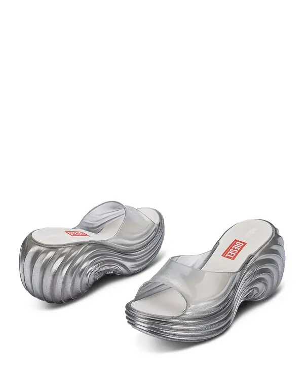 Melissa Diesel Platform Sandals - Transparent