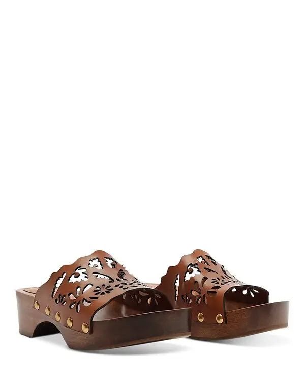 Farm Rio Embellished Leather Sandals