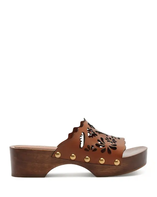 Farm Rio Embellished Leather Sandals