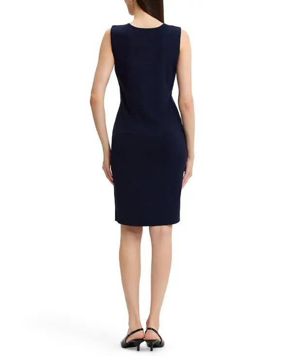 Ming Wang Plus Sleeveless Sheath Knit Dress