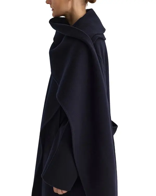RÓHE Signature Double Faced Wool Scarf Coat