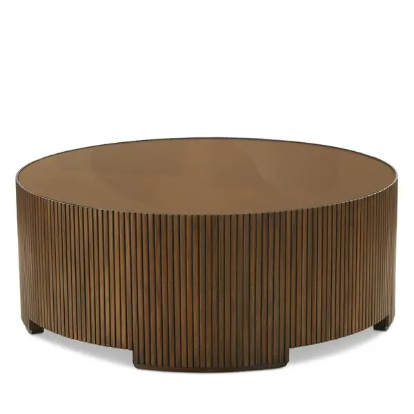 HUDSON PARK COLLECTION Fidi Alternate Round Cocktail Table - Sesame