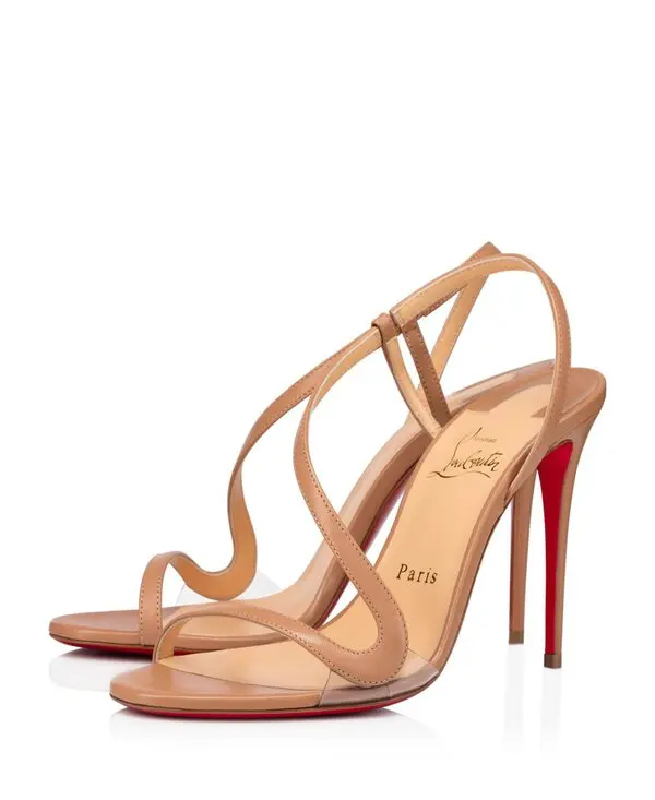 CHRISTIAN LOUBOUTIN Rosalie 100mm Stiletto Sandals - Beige