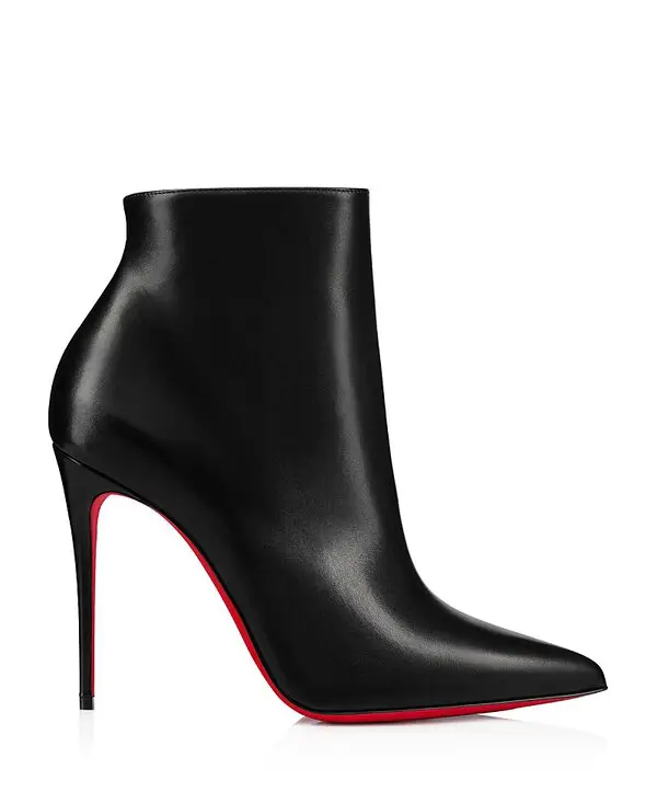 CHRISTIAN LOUBOUTIN So Kate Booty 100mm Calf Leather Booties - Black