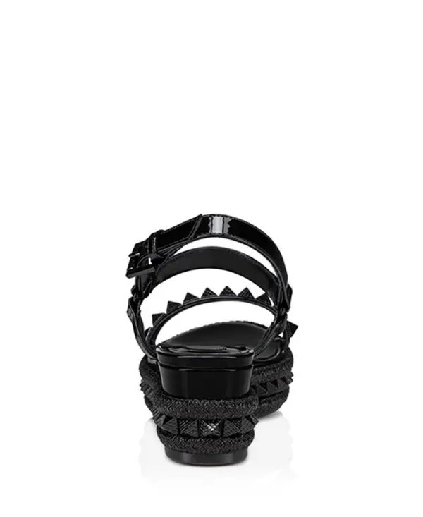 CHRISTIAN LOUBOUTIN Pyraclou 60mm Studded Espadrille Sandals