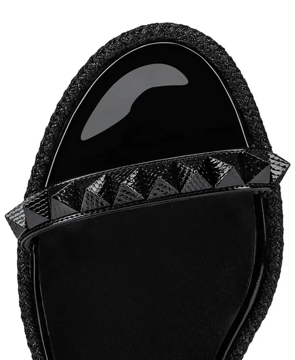 CHRISTIAN LOUBOUTIN Pyraclou 60mm Studded Espadrille Sandals