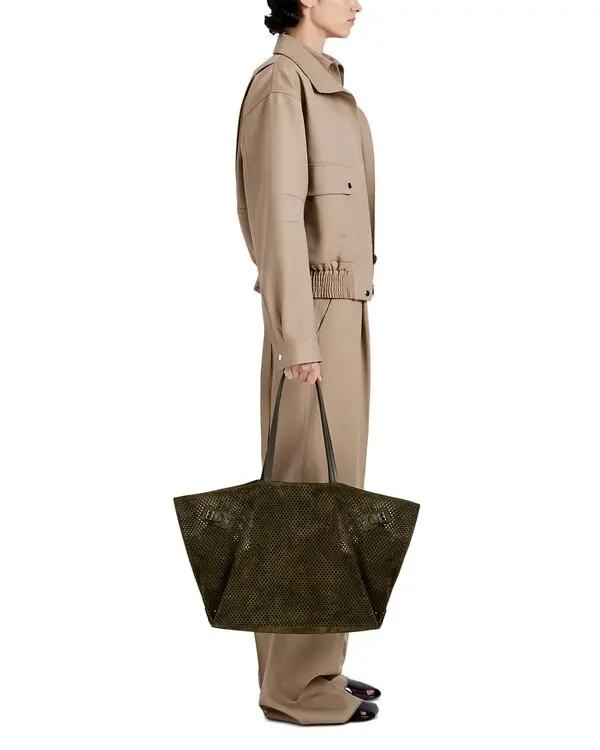 Proenza Schouler Days Perforated Suede Carryall Tote