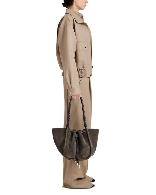 Proenza Schouler Chelsea Large Ruched Suede Tote Bag
