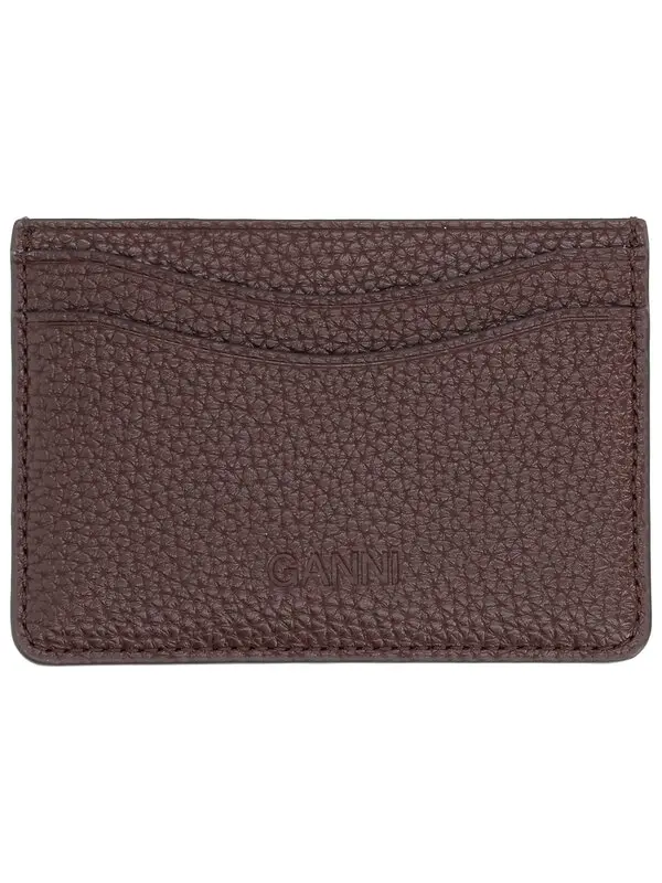 GANNI Bou" Cardholder - Brown