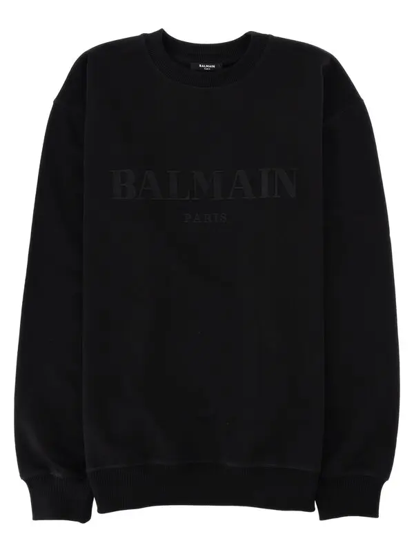Balmain Embroidered Sweatshirt - Black