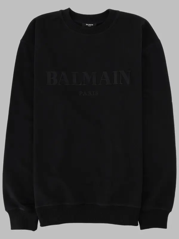 Balmain Embroidered Sweatshirt - Black