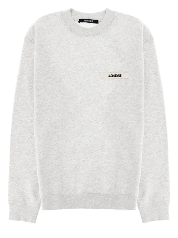 Jacquemus Felpa Con Logo - Grey