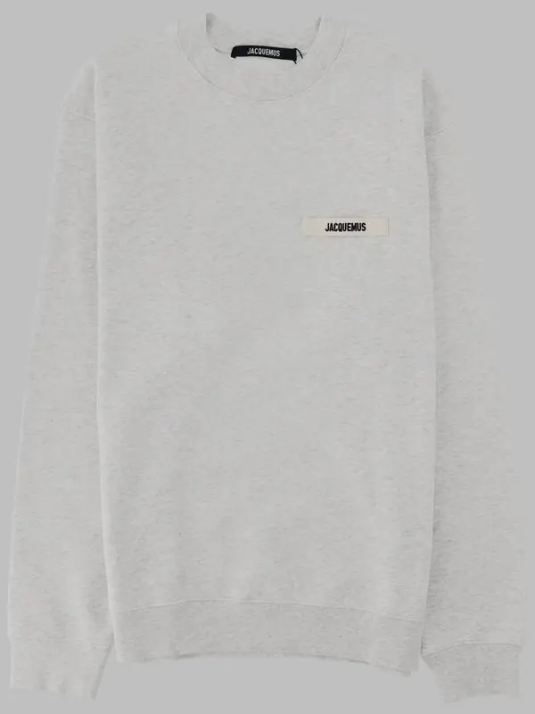 Jacquemus Felpa Con Logo - Grey